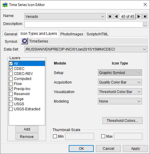 Configuring Thumbnail Plots