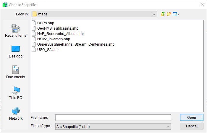 Importing a Stream Alignment