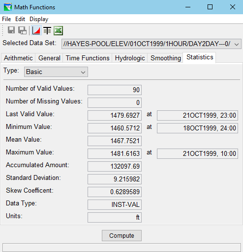 Using the Math Functions Editor