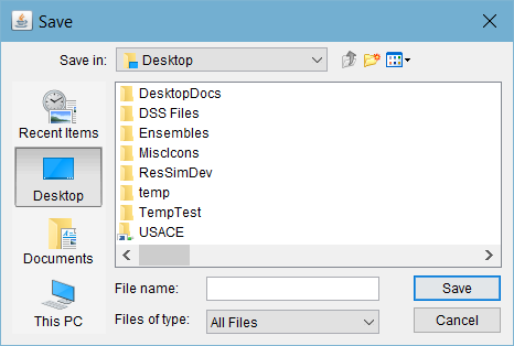 Exporting the Stream Alignment