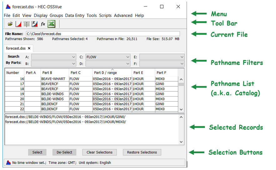 Basics of HEC-DSSVue