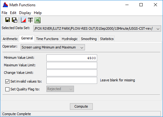 Data Screening and Estimating