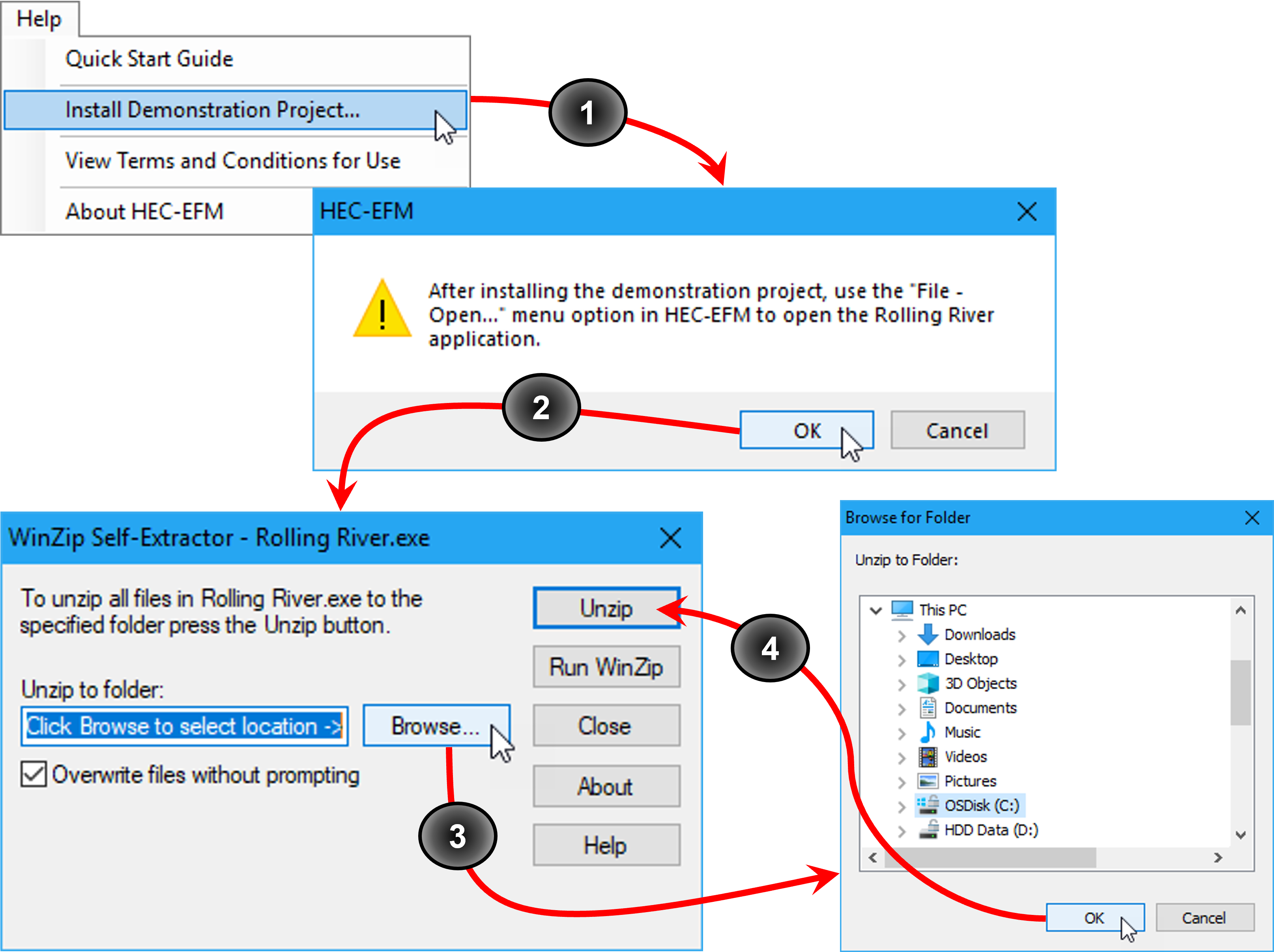 Creating a New Project and Defining Flow Regimes