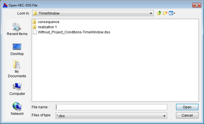 Opening a HEC-DSS File
