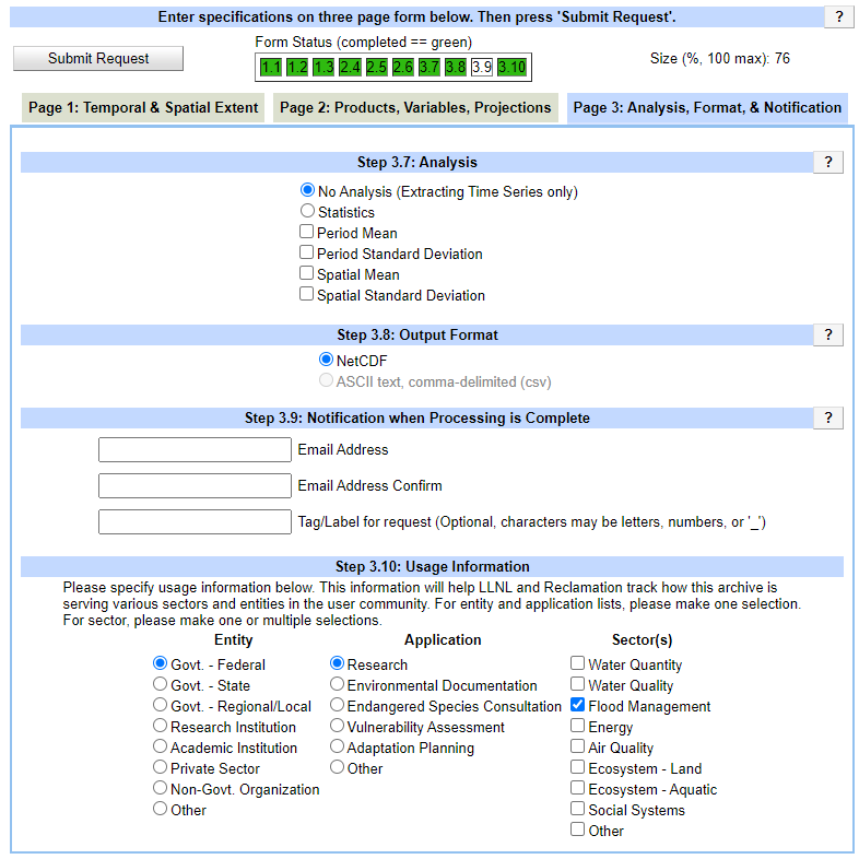 Download Historical Livneh and Downscaled CMIP5 Climate Projection Datasets