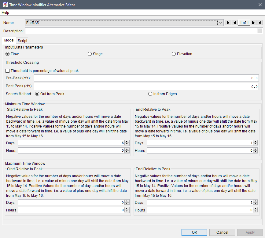 Creating A Time Window Modifier Alternative