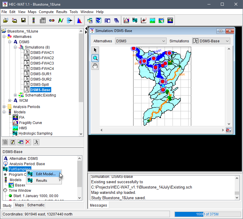 Individual Hydrologic Sampling Alternatives